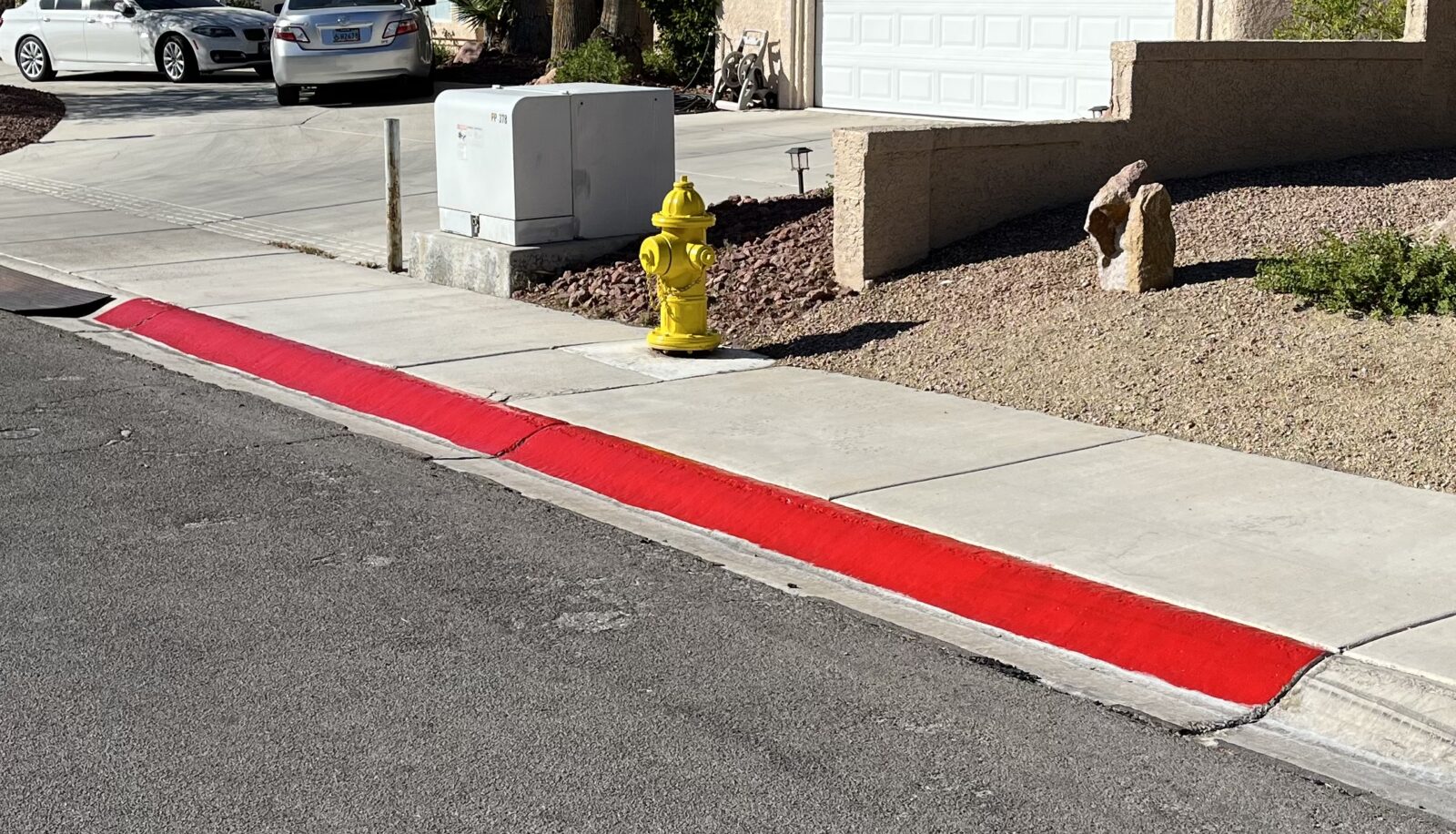 Fire Hydrant and Curb Painting Project 10-12-24